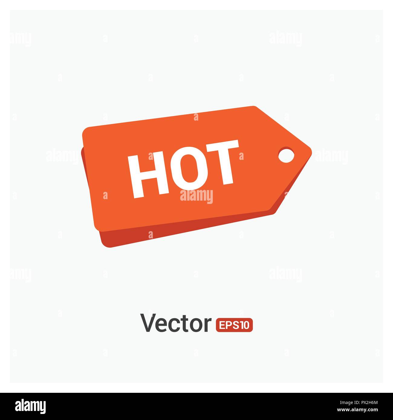 Tag design with typography and white background vector Stock Vector ...