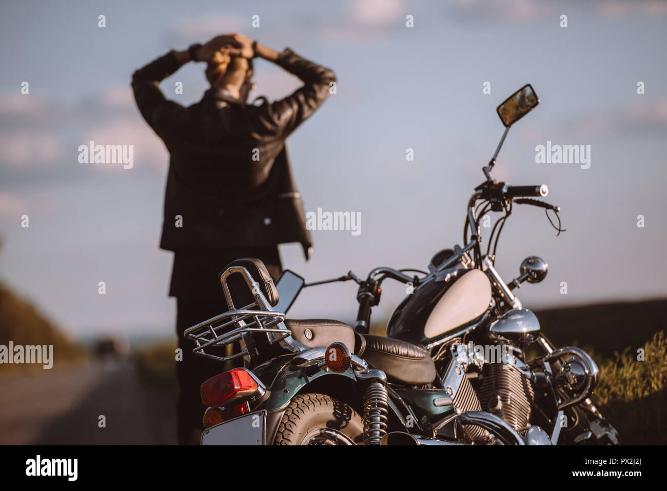 Broken motorcycle hi-res stock photography and images - Alamy
