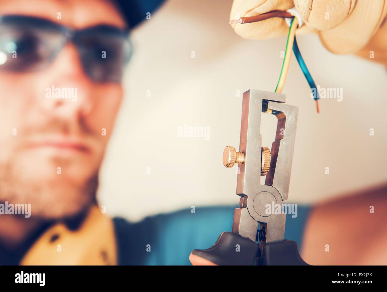 Preparing electric cables electricity hi-res stock photography and ...