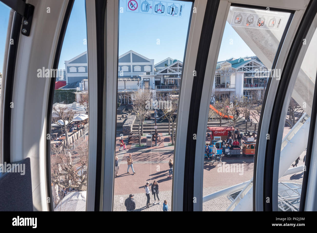 CAPE TOWN, SOUTH AFRICA, AUGUST 9, 2018: The view from the Cape Wheel ...