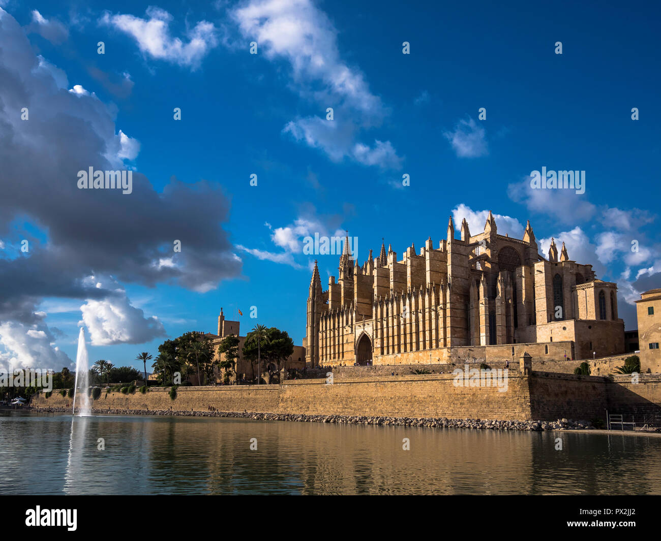 Beautiful scenery at Catedral de Mallorca Stock Photo - Alamy