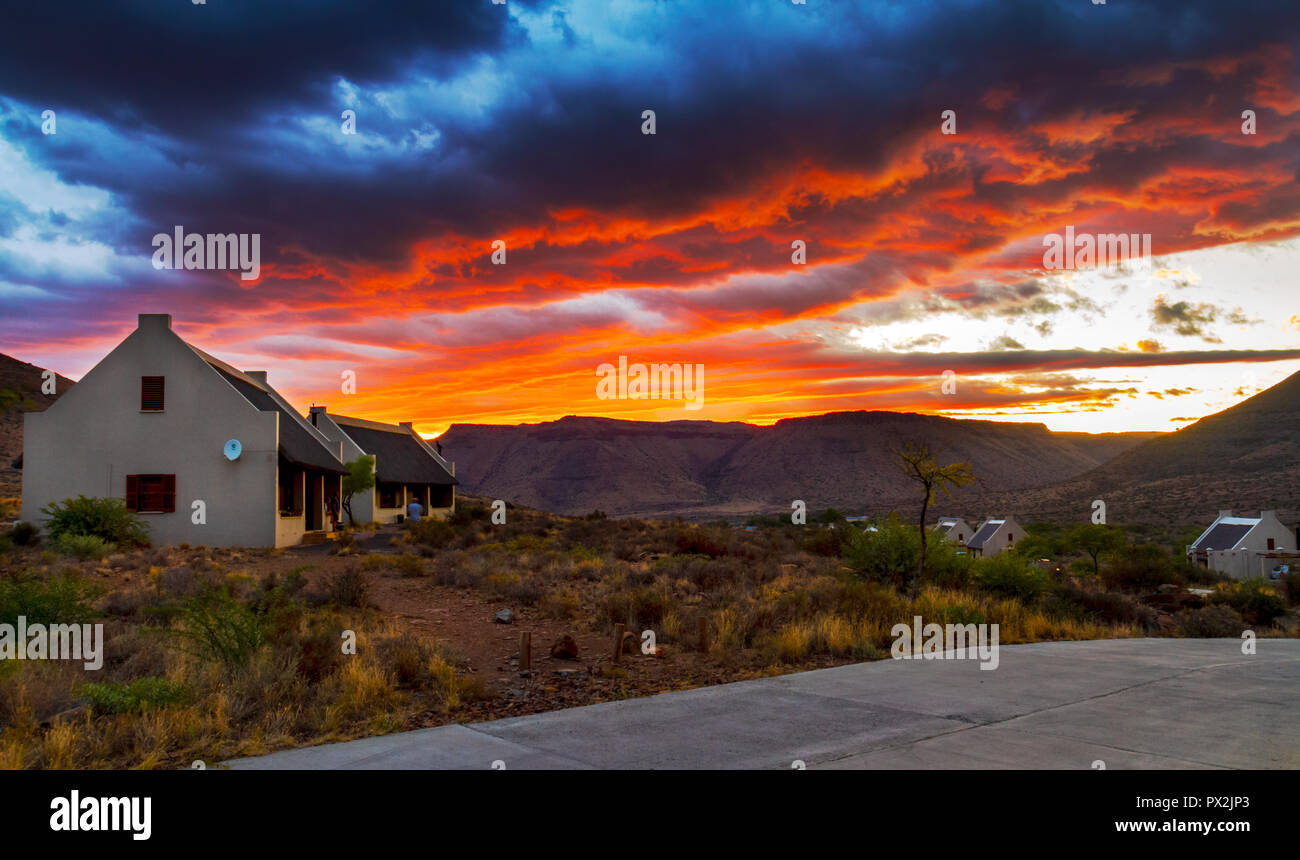 Sunset in the South African Karoo Stock Photo - Alamy