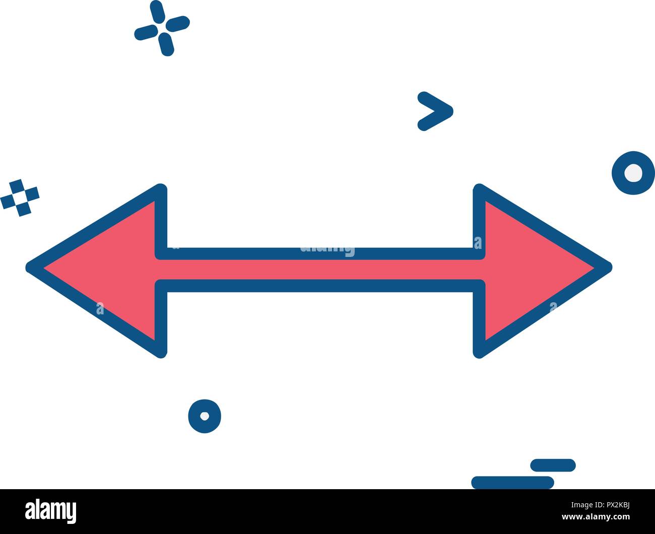 Two way icon design vector Stock Vector Image & Art - Alamy