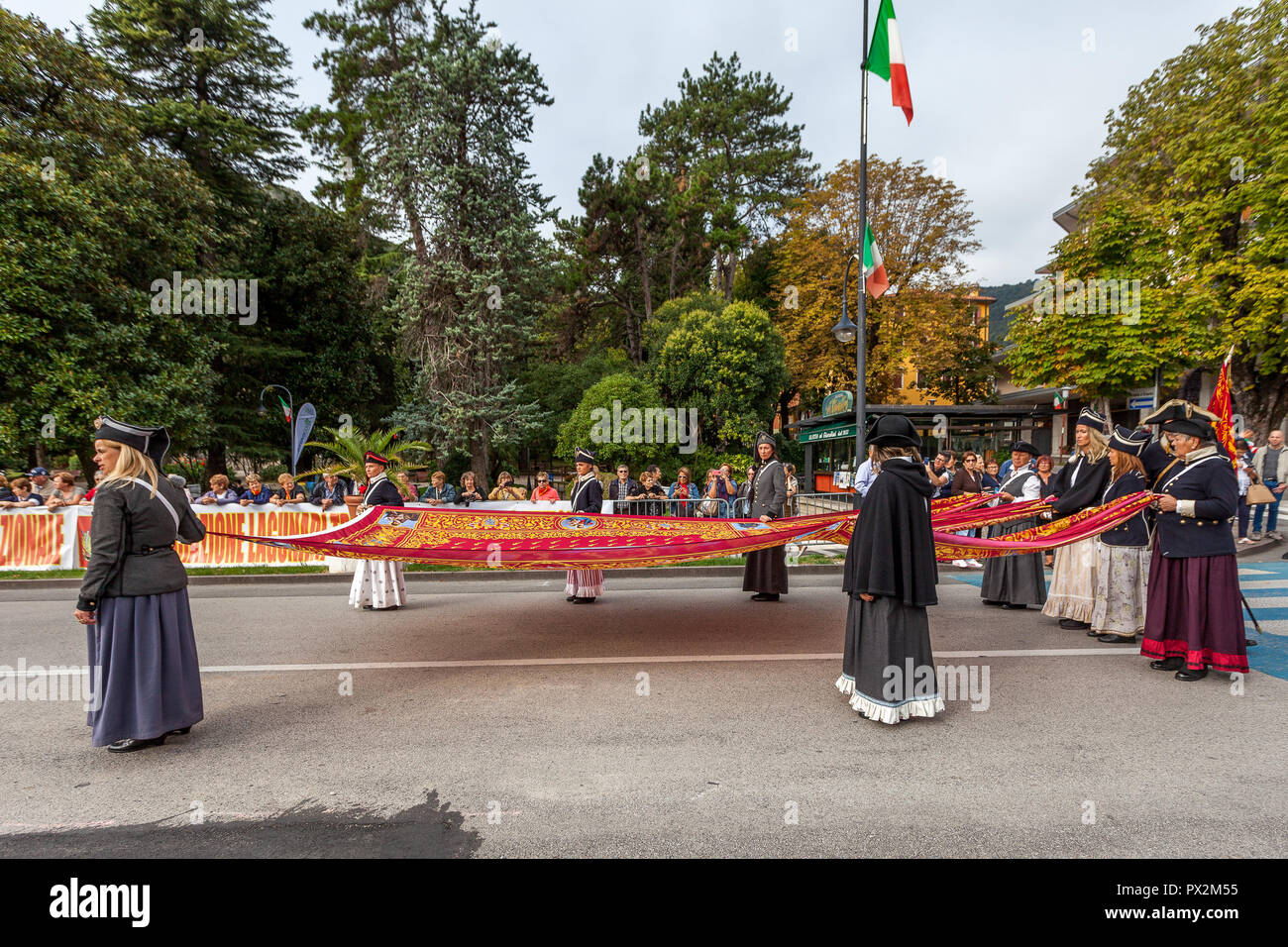 VITTORIO VENETO, ITALY - SEPTEMBER 23 2018: Historical reenactment with ...