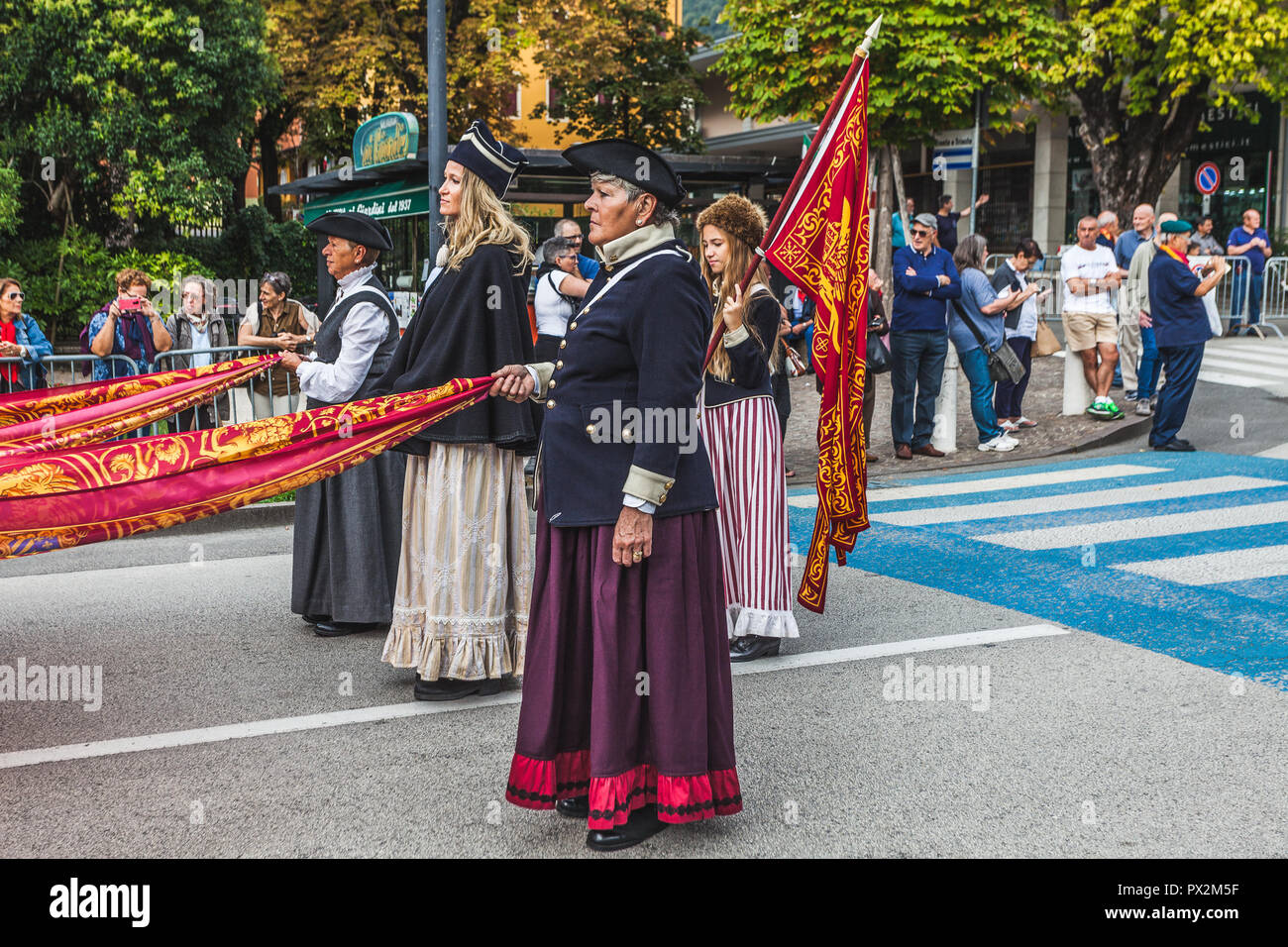 VITTORIO VENETO, ITALY - SEPTEMBER 23 2018: Historical reenactment with ...