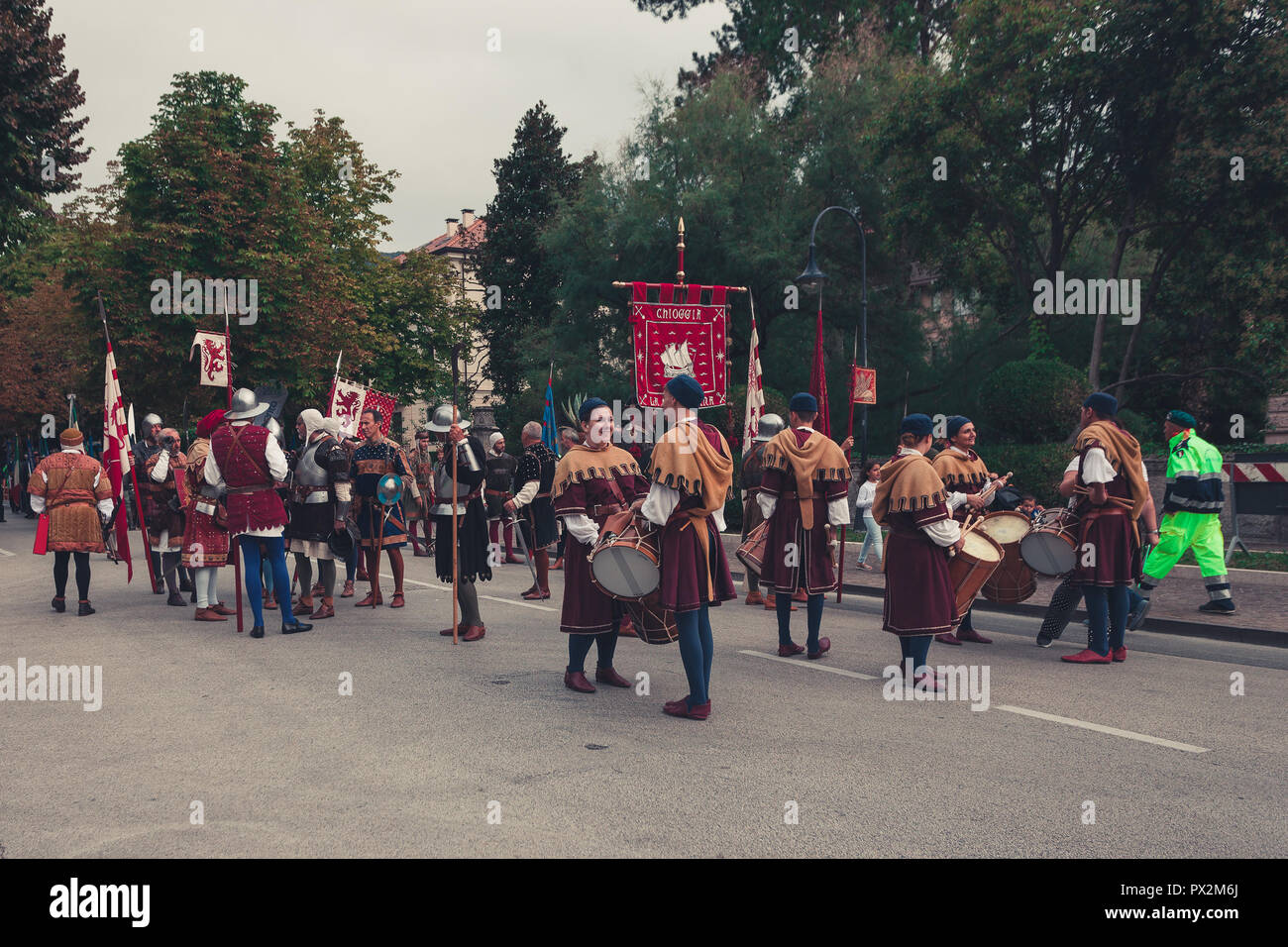 VITTORIO VENETO, ITALY - SEPTEMBER 23 2018: Historical reenactment with ...