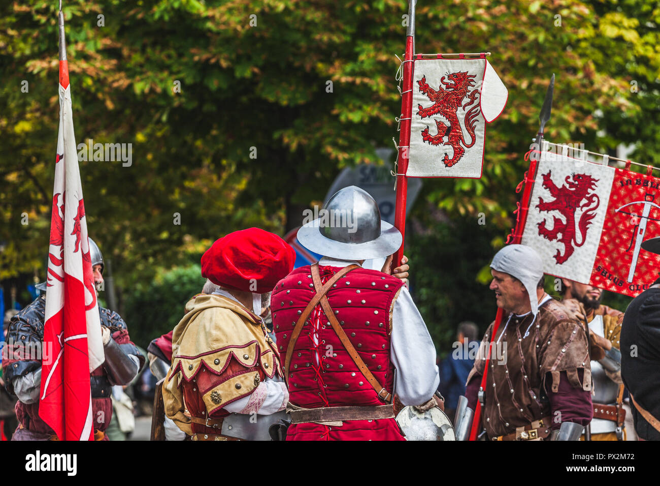 VITTORIO VENETO, ITALY - SEPTEMBER 23 2018: Historical reenactment with ...