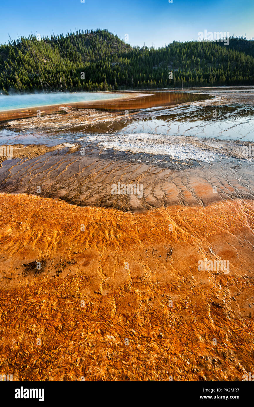 Grand Prismatic Spring Yellowstone Stock Photos & Grand Prismatic ...