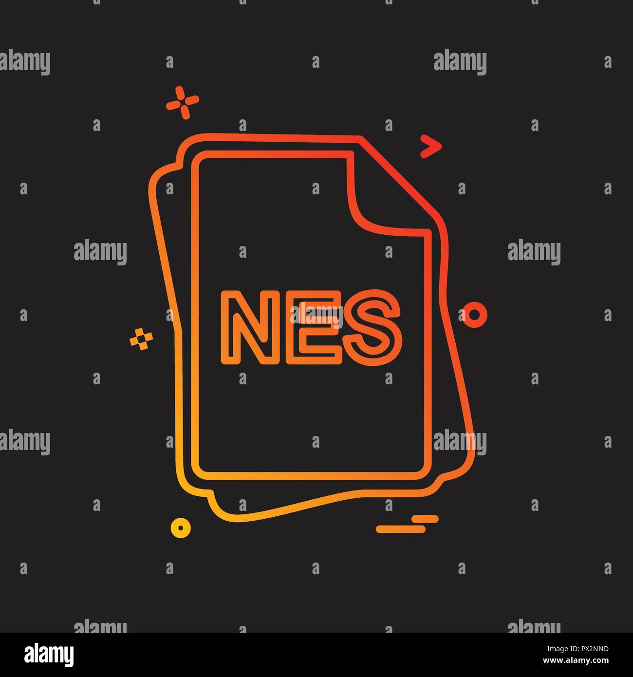 NEX file type icon design vector Stock Vector Image & Art - Alamy