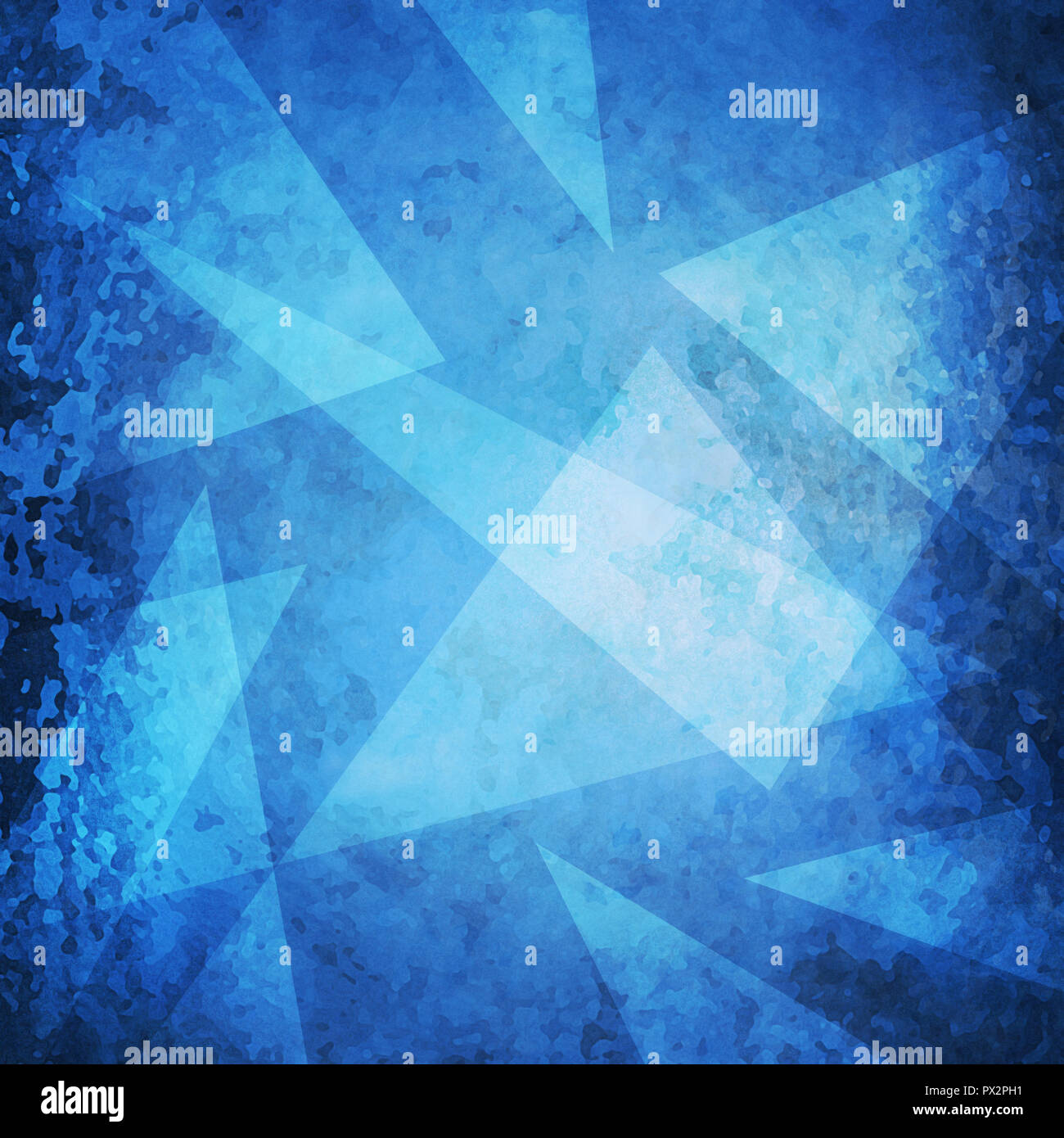 Blue color grunge triangle hi-res stock photography and images - Alamy