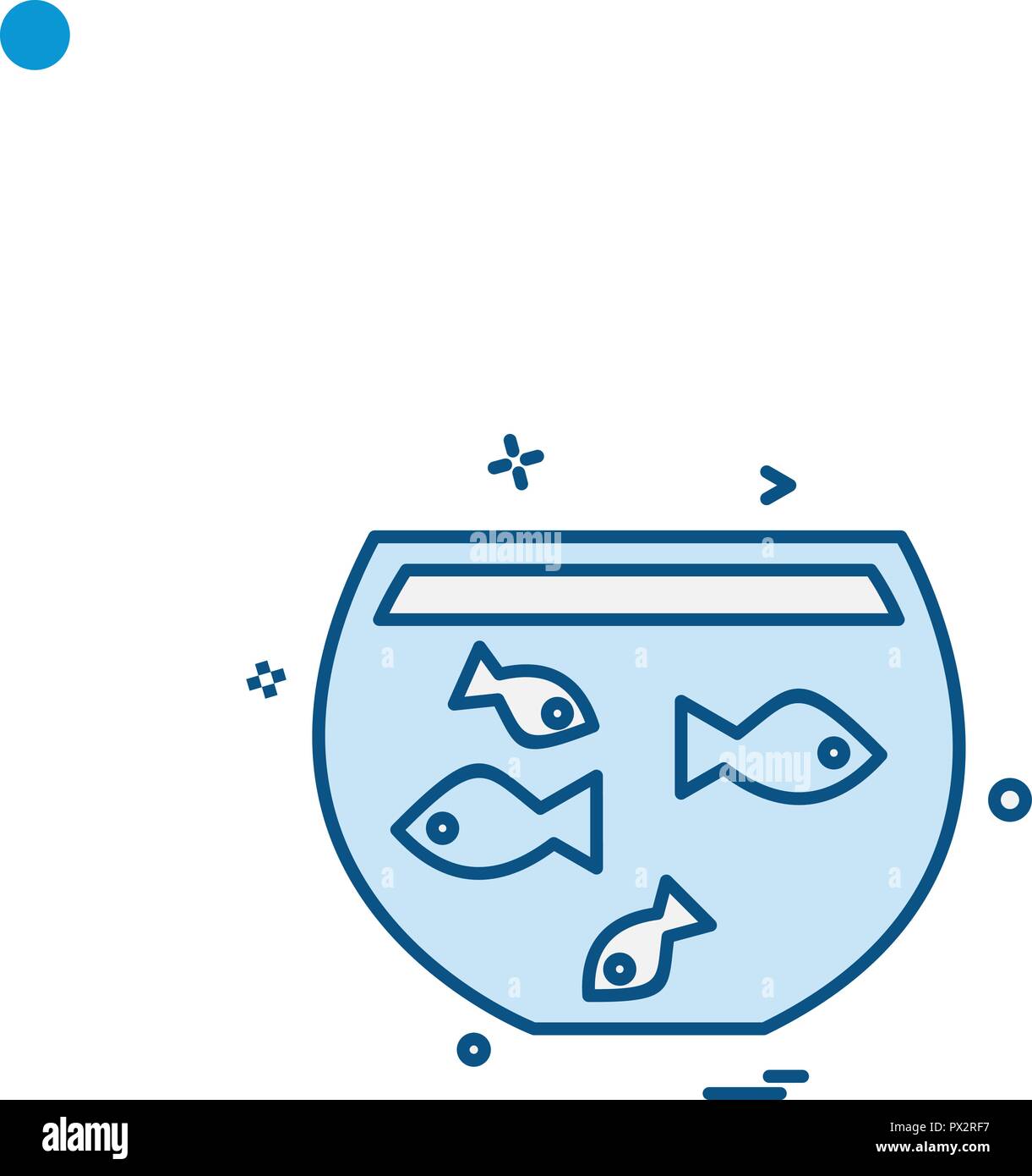 Fish bowl icon design vector Stock Vector Image & Art - Alamy