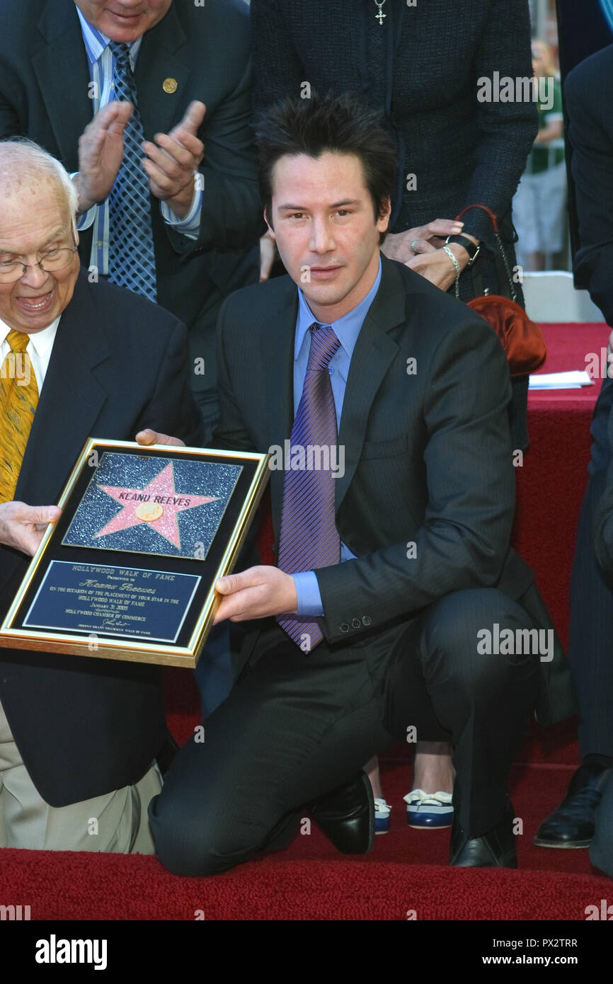 Keanu Reeves 01/31/05 KEANU REEVES WALK OF FAME CEREMONY @ Grauman's ...