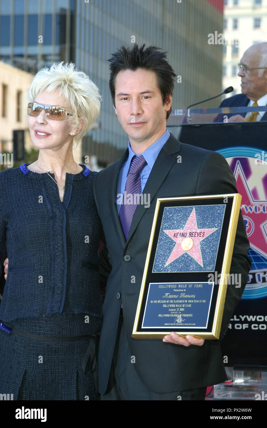 Patricia Taylor (Mom), Keanu Reeves 01/31/05 KEANU REEVES WALK OF FAME ...
