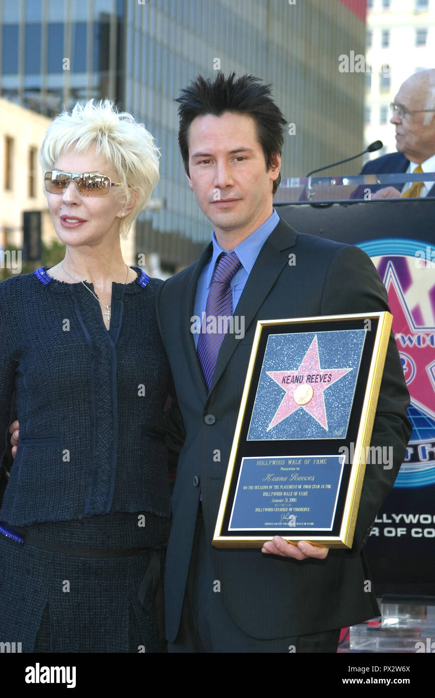 Patricia Taylor (Mom), Keanu Reeves 01/31/05 KEANU REEVES WALK OF FAME ...