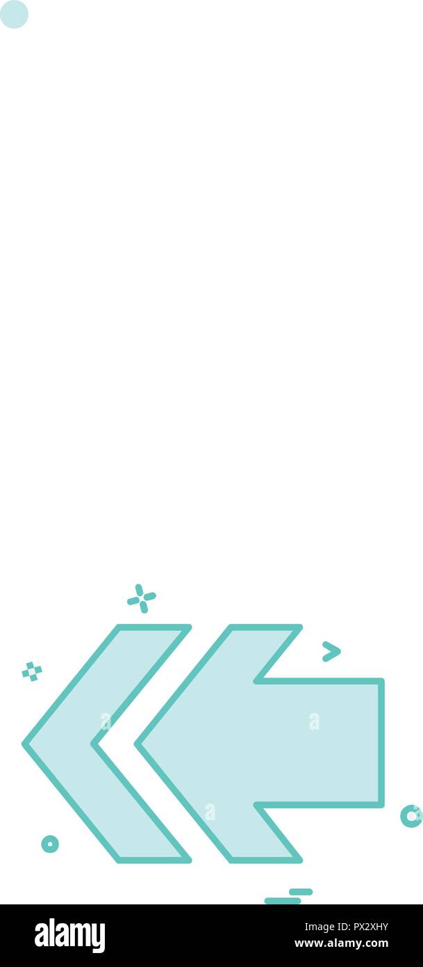 Left arrow icon design vector Stock Vector Image & Art - Alamy