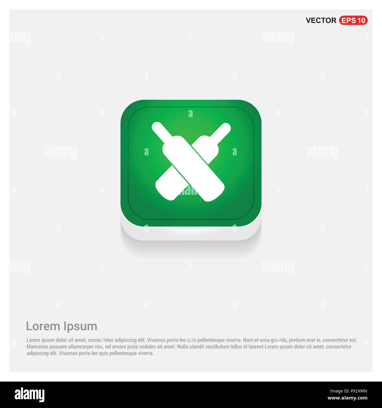 Cricket Bat Icon Stock Vector Image & Art - Alamy