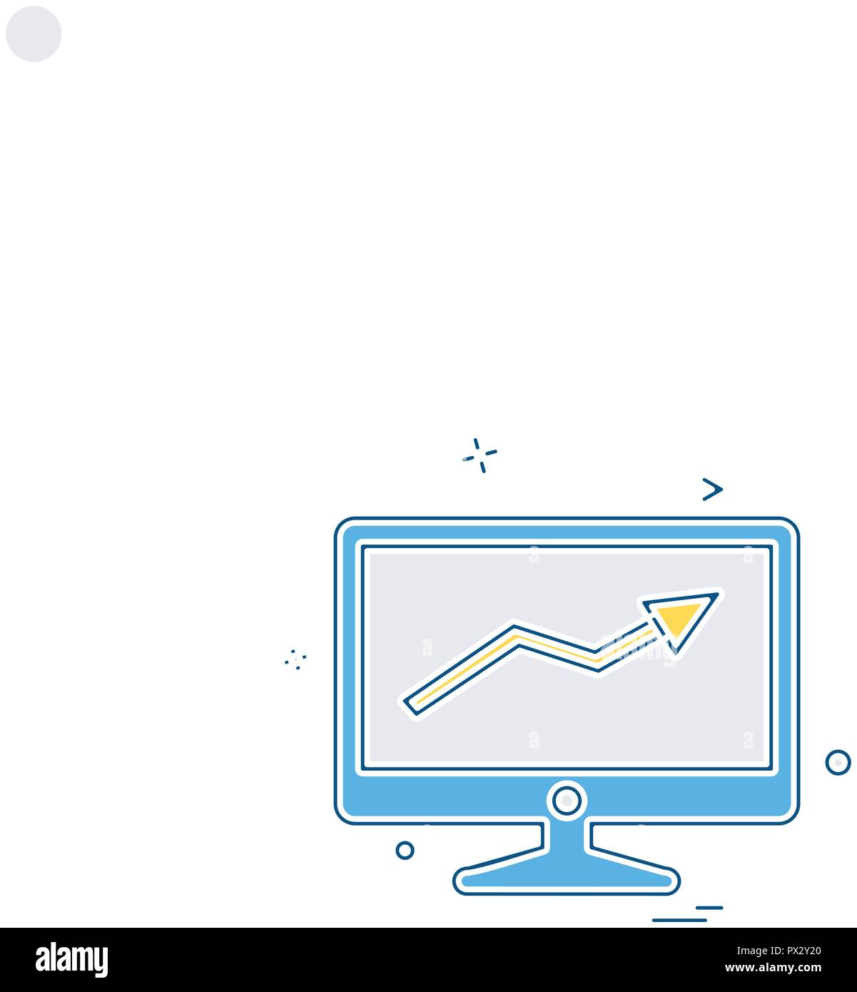 Monitor icon design vector Stock Vector Image & Art - Alamy