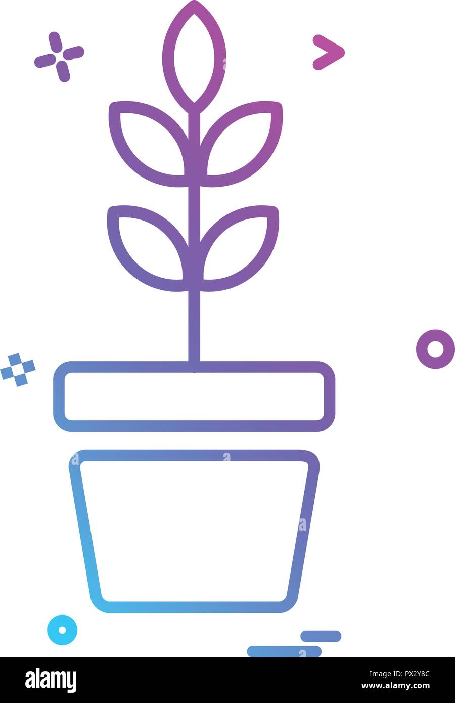 Plant icon design vector Stock Vector Image & Art - Alamy