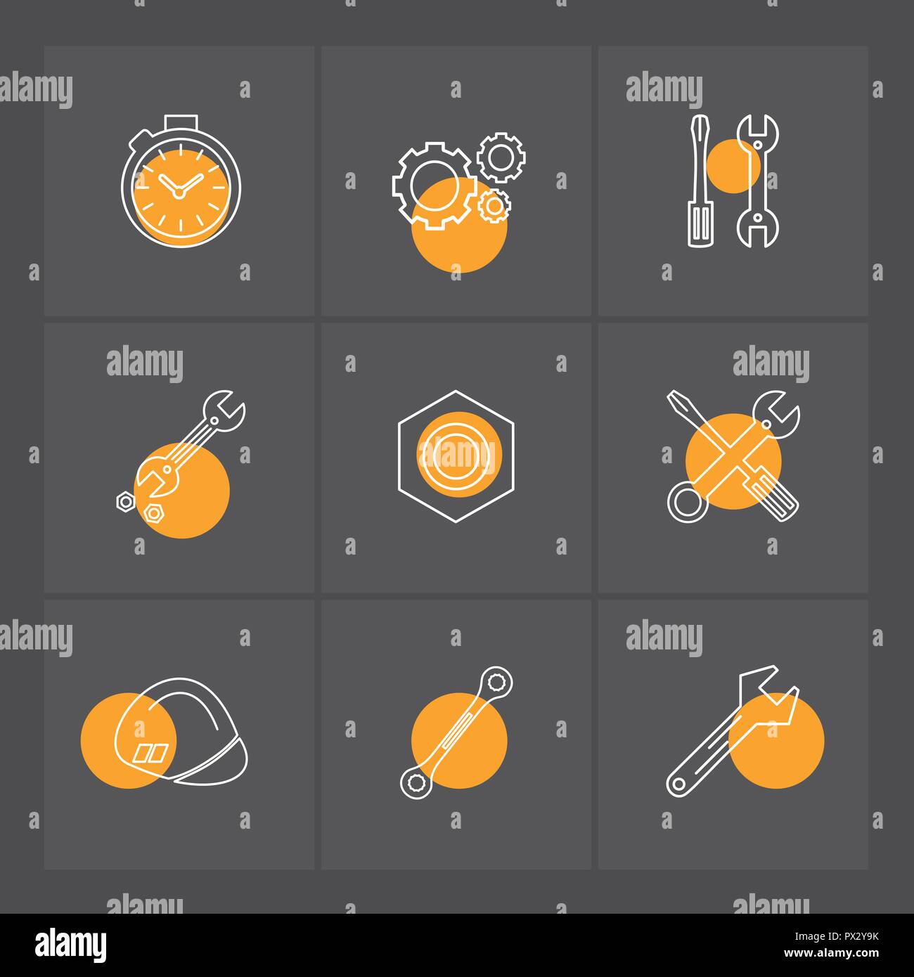 nut , screw driver , wrench , stop watch , hardware , tools ...