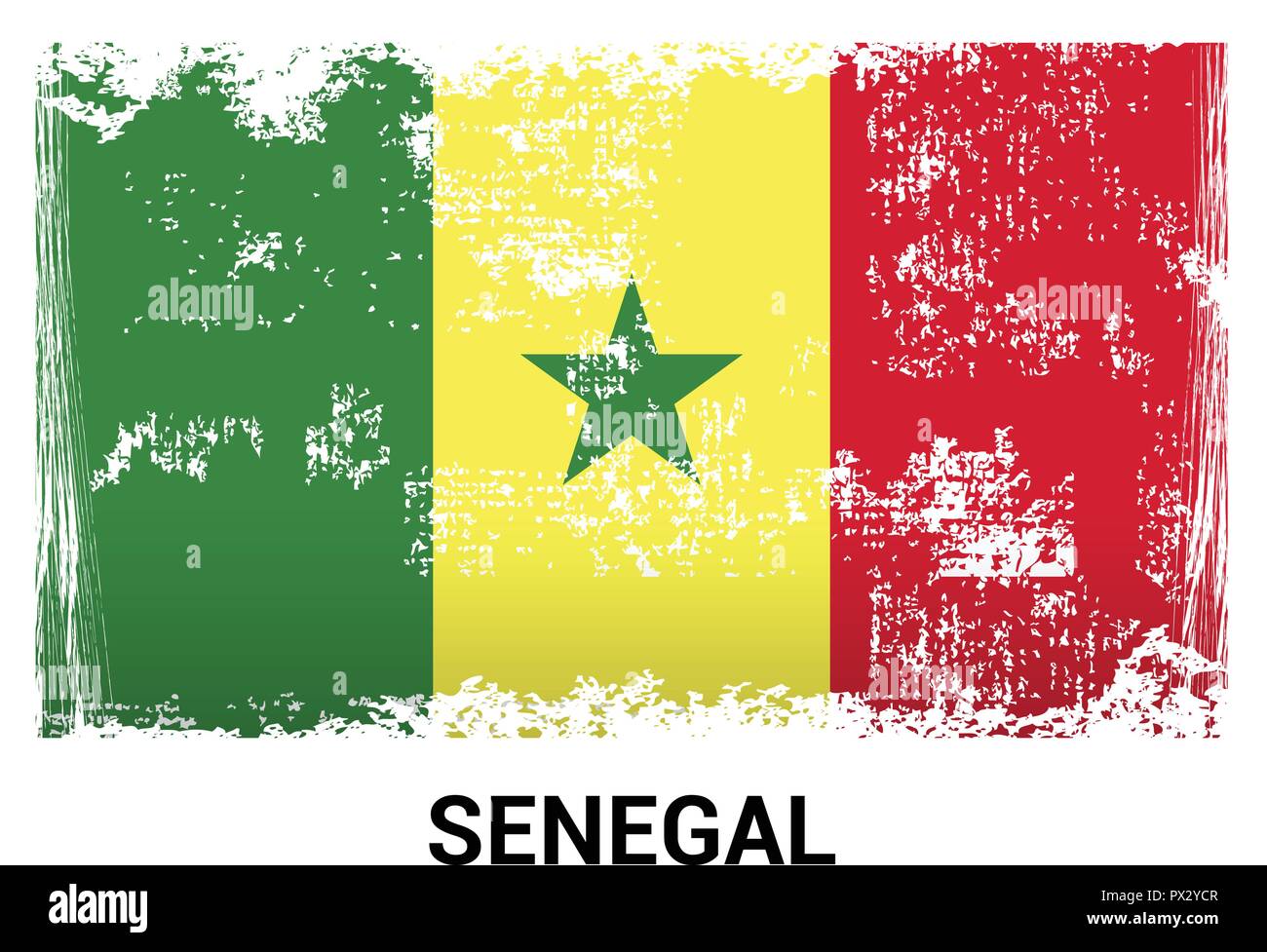 Senegal flags design vector Stock Vector Image & Art - Alamy