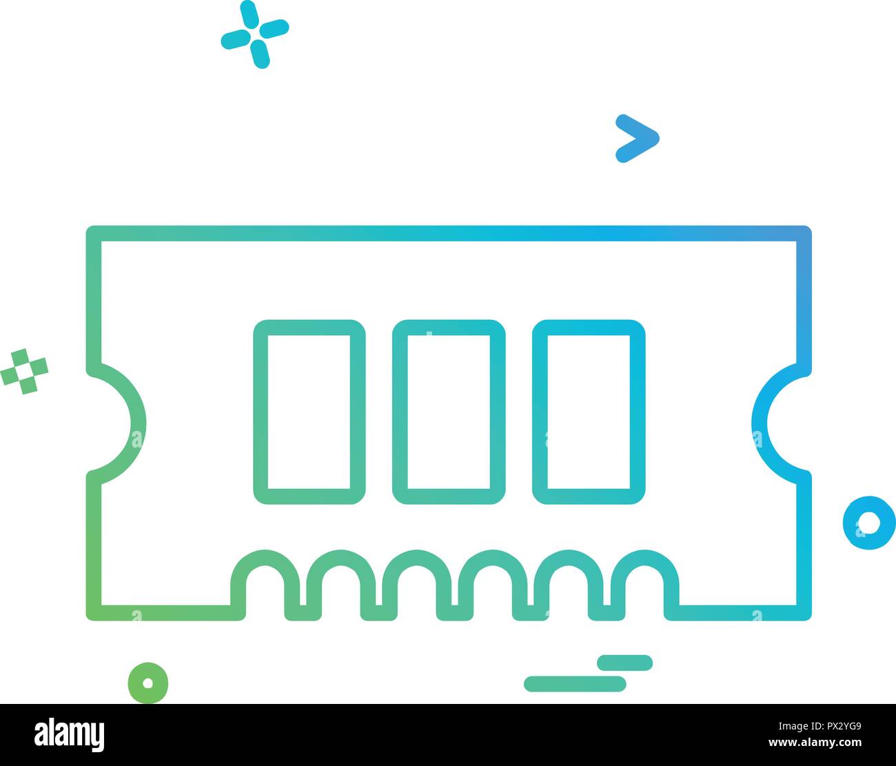RAM icon design vector Stock Vector Image & Art - Alamy
