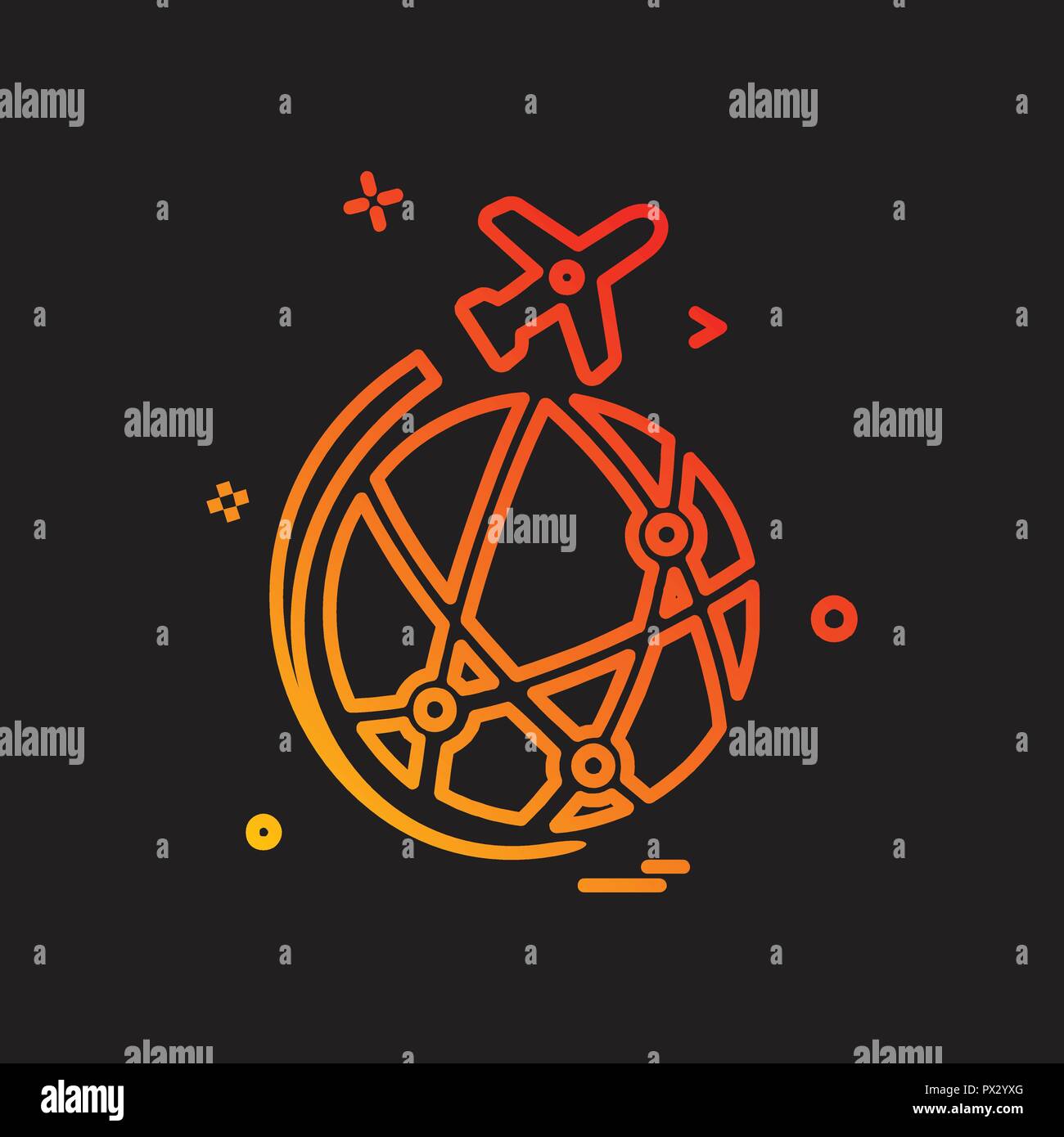 Globe icon design vector Stock Vector Image & Art - Alamy