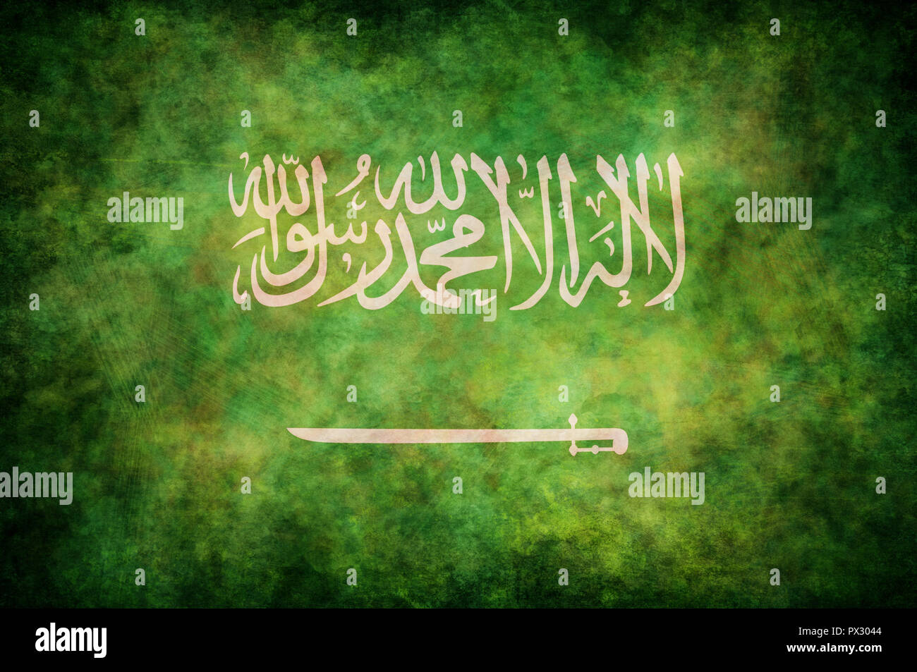 Grunge Saudi Arabia flag Stock Photo - Alamy