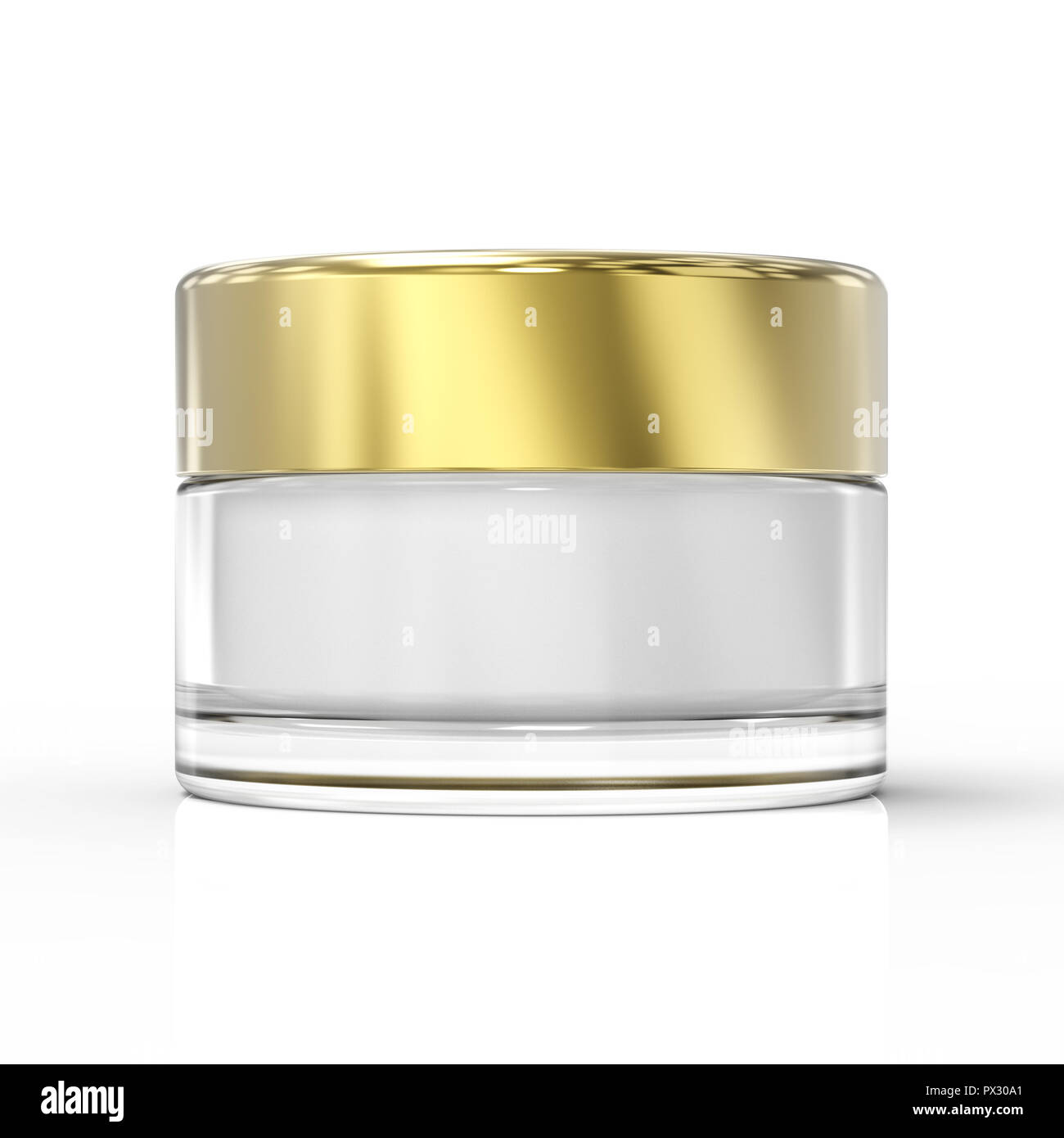 3d rendering cosmetic creaam pot or container with cap Stock Photo - Alamy