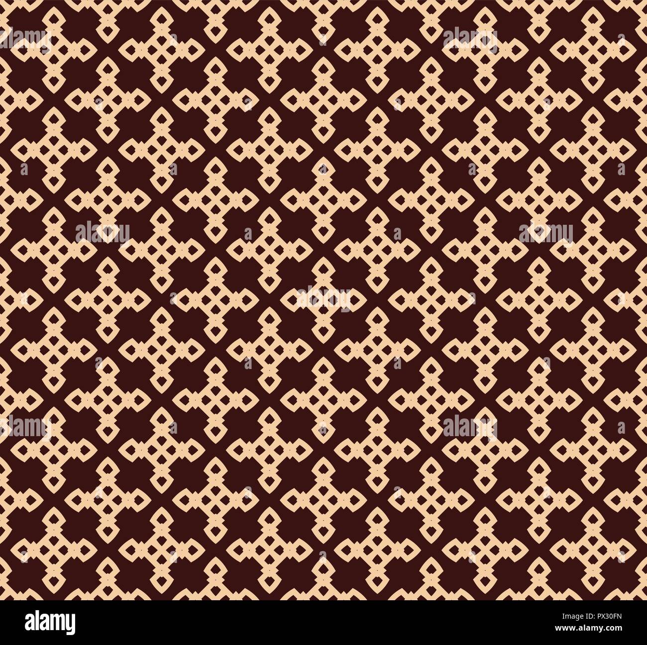 Seamless Linear Pattern With Elegant Curved Lines And Scrolls