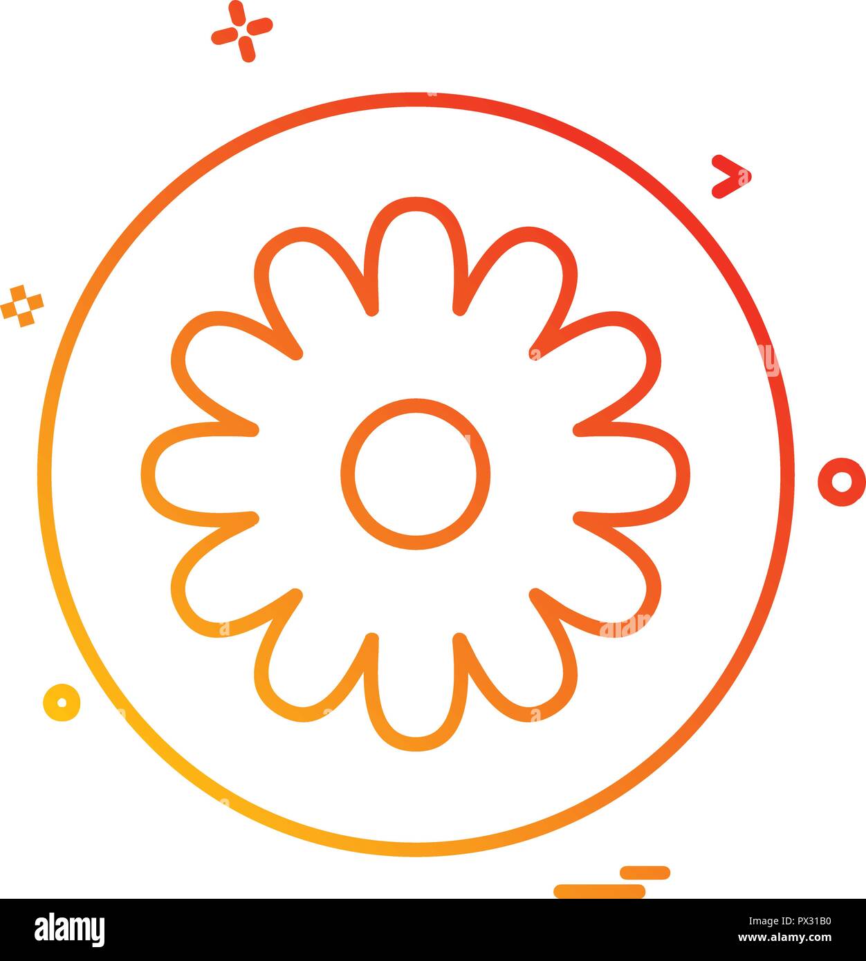 Flower icon design vector Stock Vector Image & Art - Alamy