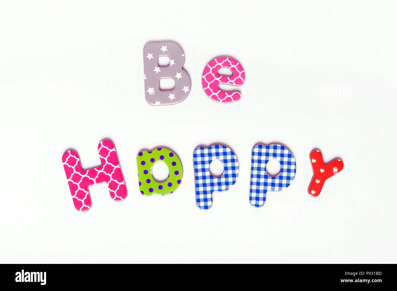 Colorful text design words hi-res stock photography and images - Alamy