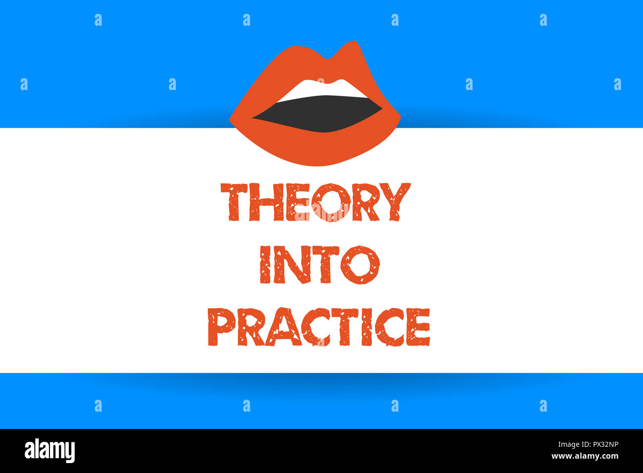 Writing note showing Theory Into Practice. Business photo showcasing ...