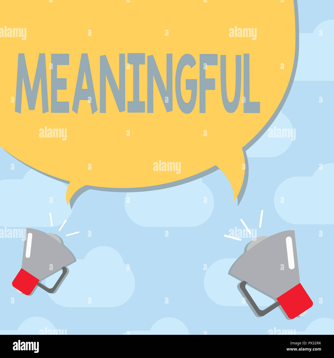 Text sign showing Meaningful. Conceptual photo Having meaning ...