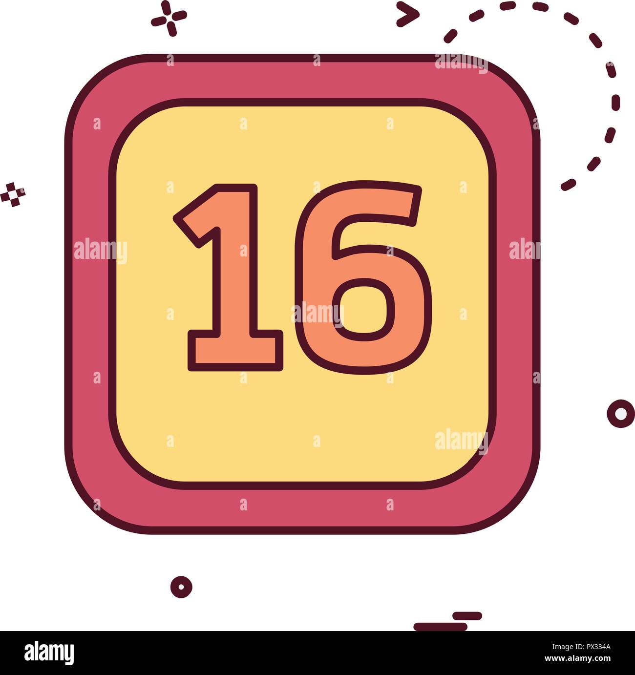 16 date calender Stock Vector Images - Alamy