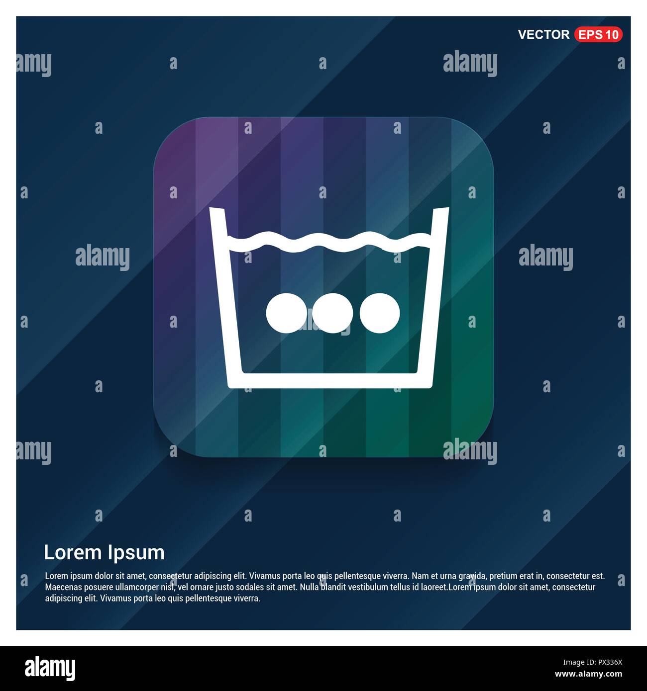 Washing Symbol Icon Stock Vector Image & Art - Alamy