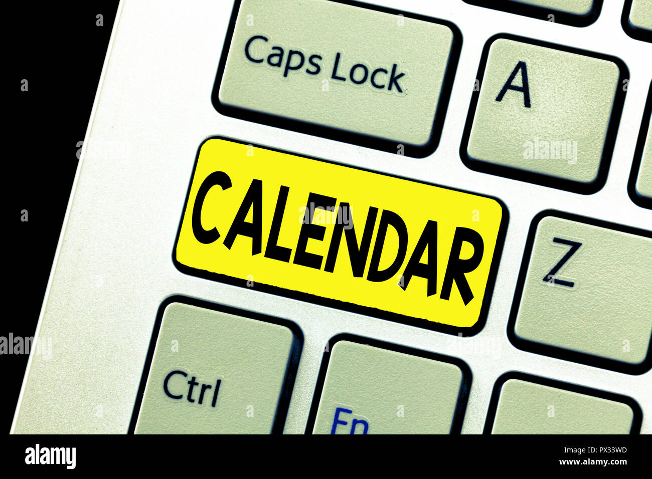 Writing note showing Calendar. Business photo showcasing Pages showing ...