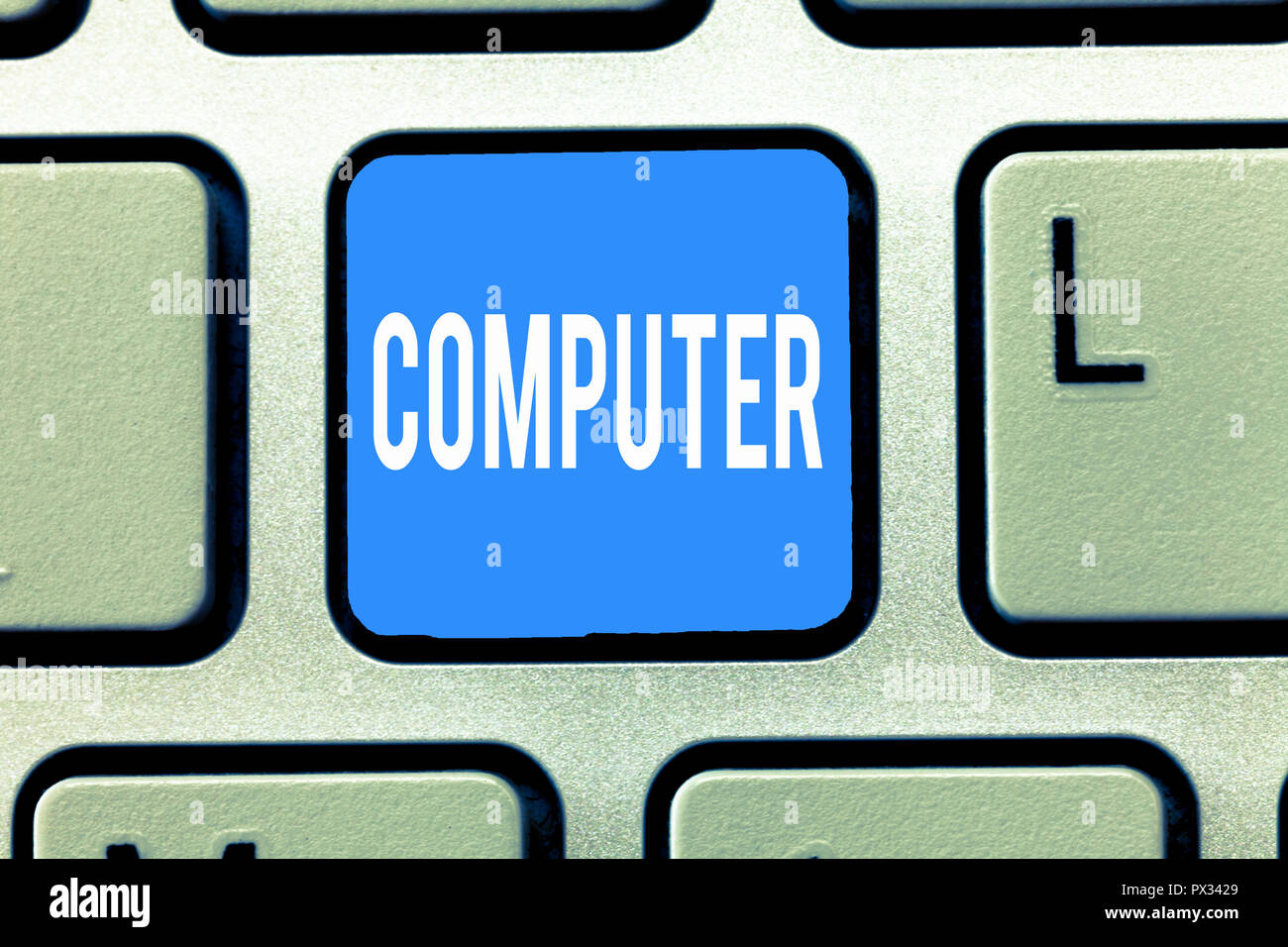 Conceptual hand writing showing Computer. Business photo text ...