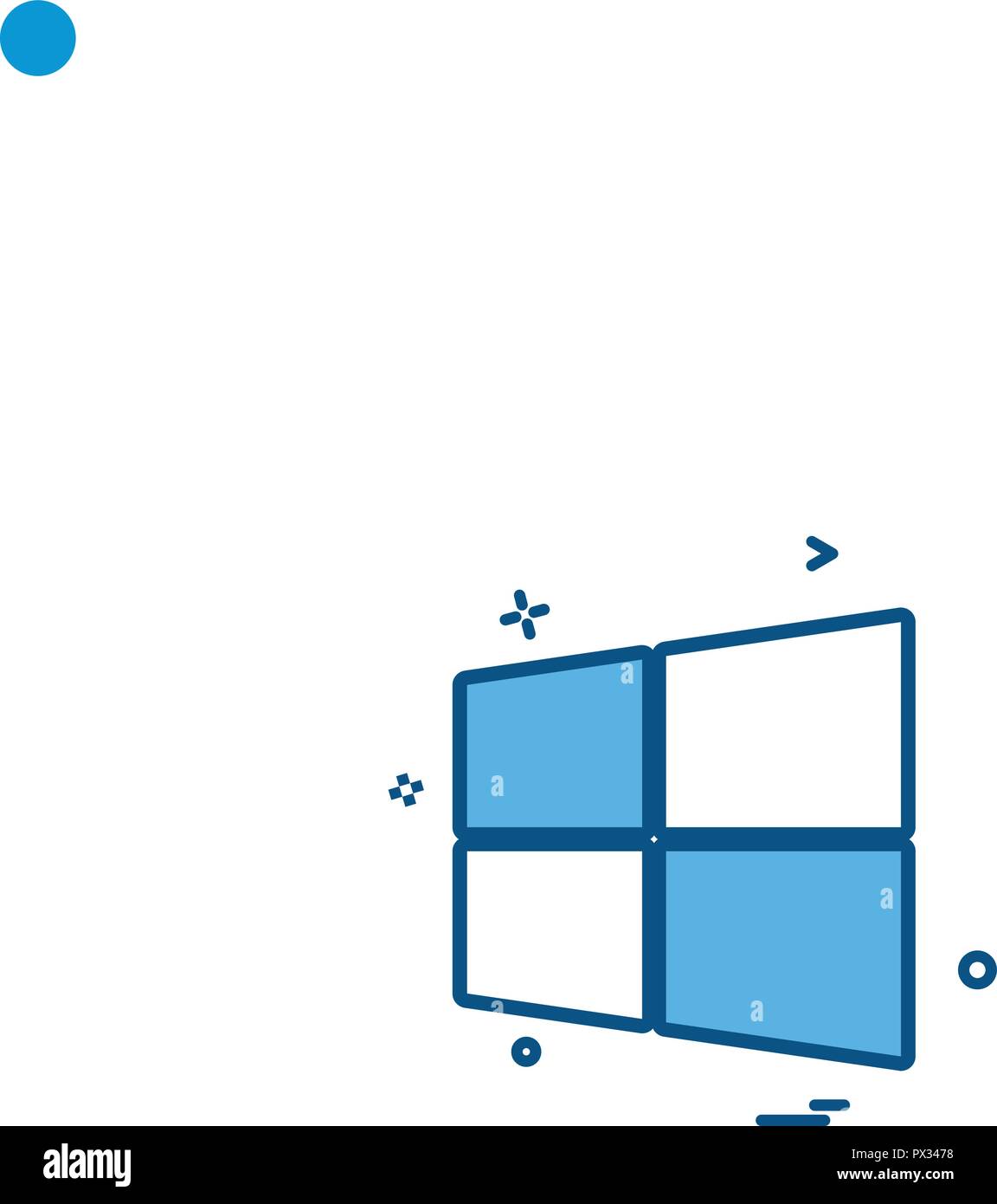 Windows icon design vector Stock Vector Image & Art - Alamy