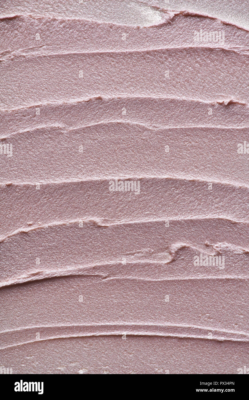 Pink makeup smear of creamy foundation isolated on white background ...