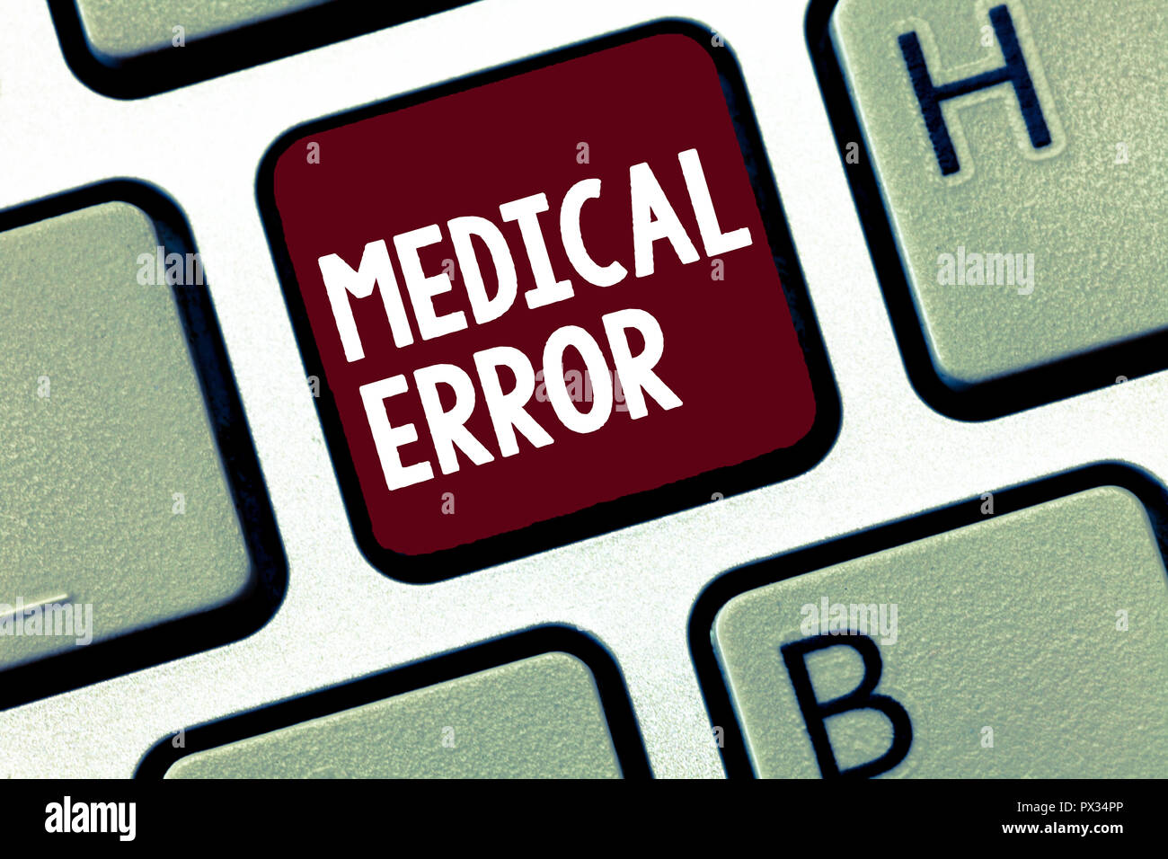 Handwriting text Medical Error. Concept meaning Preventable adverse ...