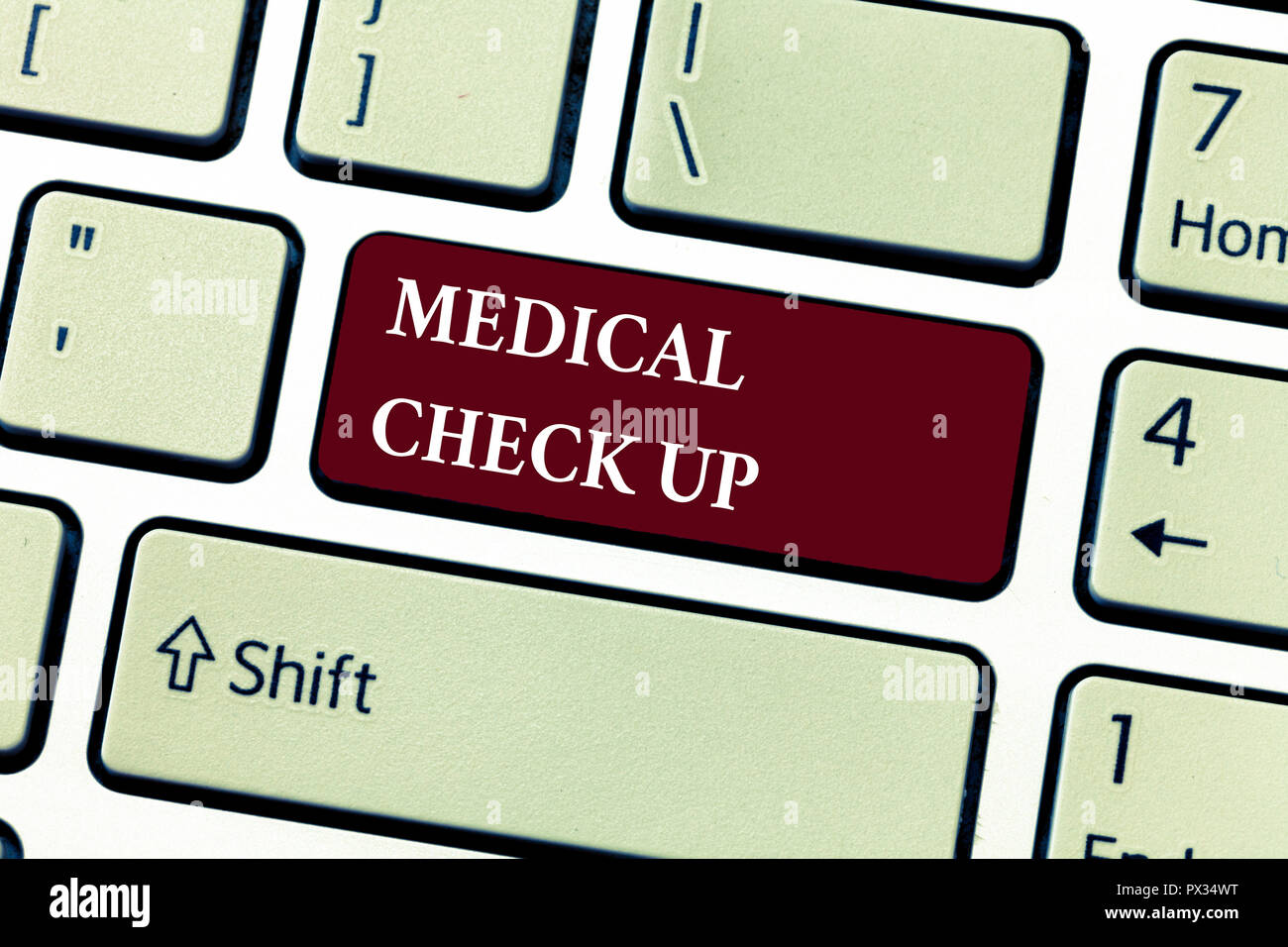 Text sign showing Medical Check Up. Conceptual photo Thorough physical ...