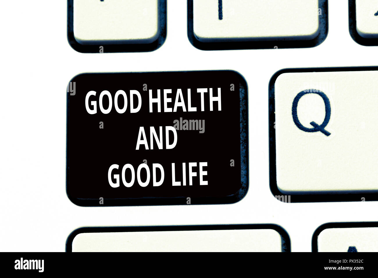 Conceptual hand writing showing Good Health And Good Life. Business ...