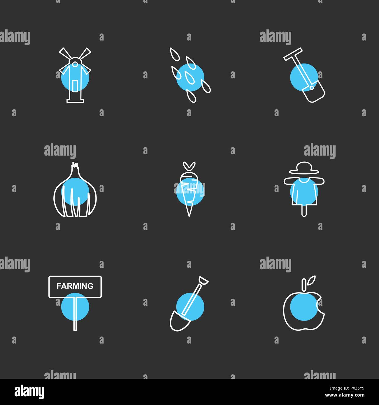 icon, vector, design, flat, collection, style, creative, icons ...