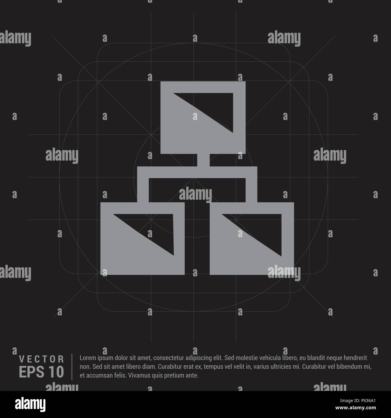 Network icon - Black Creative Background - Free vector icon Stock ...