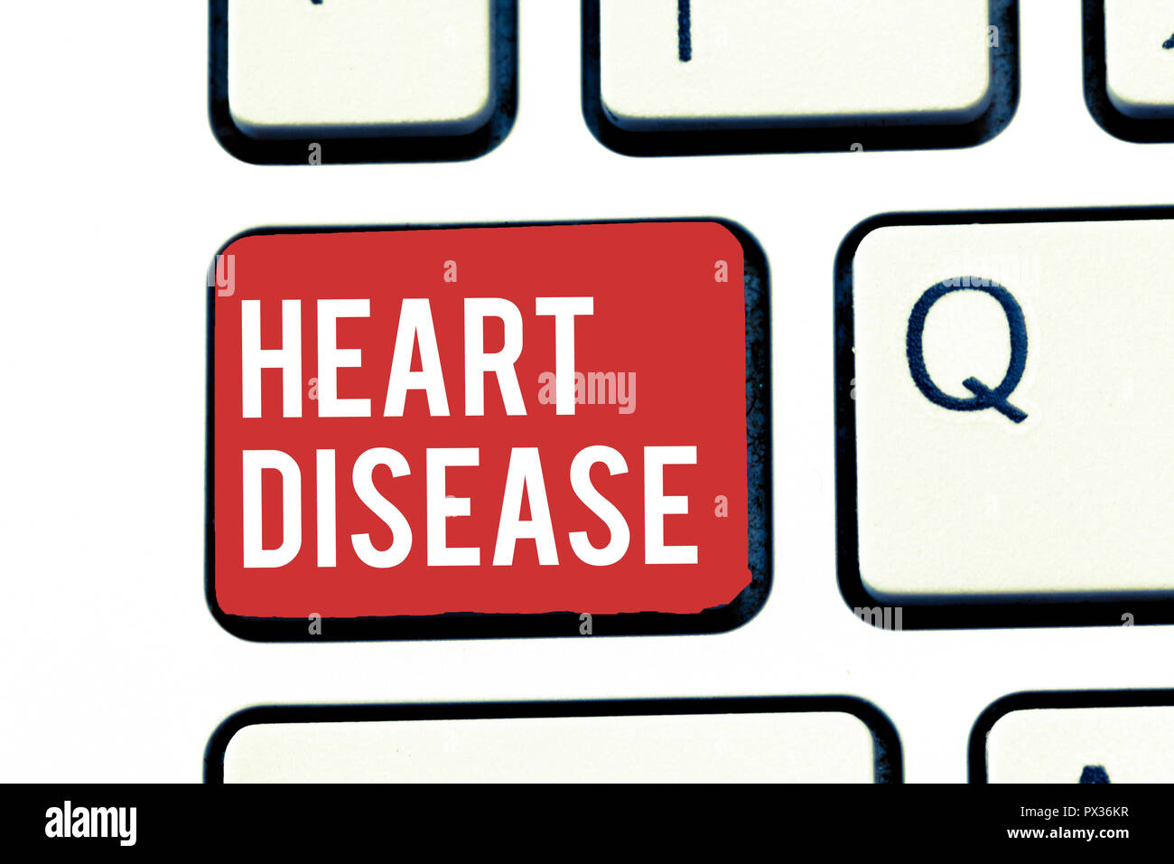 Handwriting text writing Heart Disease. Concept meaning Heart disorder ...