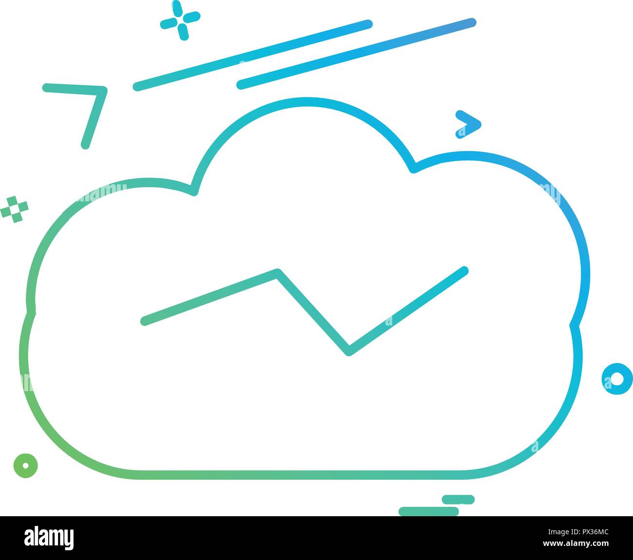 Cloud icon design vector Stock Vector Image & Art - Alamy