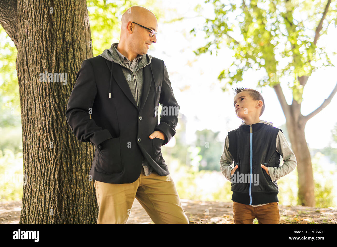 Father son outdoor activity hi-res stock photography and images - Alamy