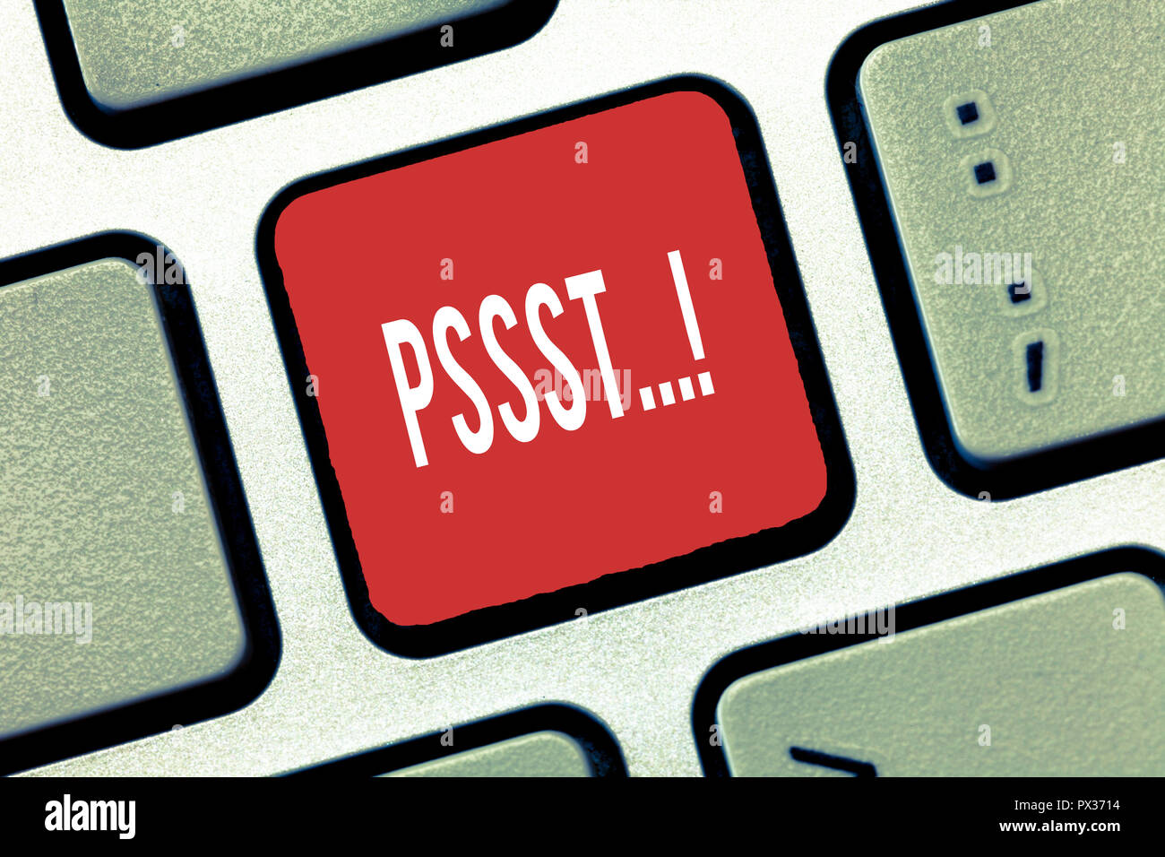 Handwriting text writing Pssst.... Concept meaning Expression Way to ...