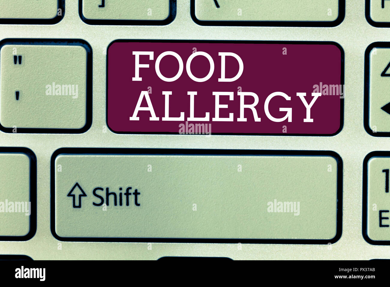 Word writing text Food Allergy. Business concept for Immune system ...