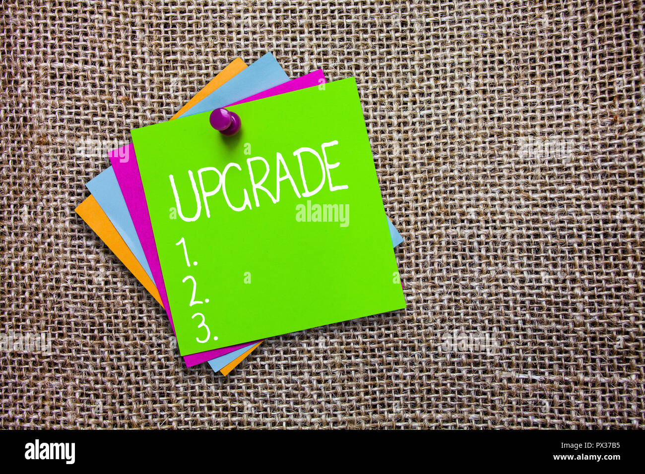 Conceptual hand writing showing Upgrade. Business photo showcasing ...